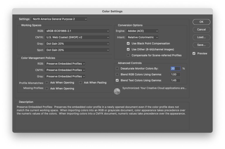 Which Color Settings Should I Use in Adobe Creative Cloud? - The ...